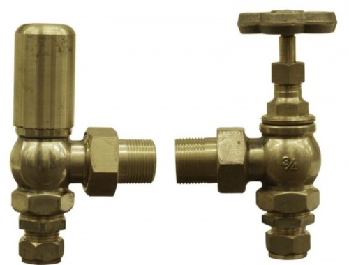 The Victorian Cast Iron Radiator Valve Unlaquered Brass