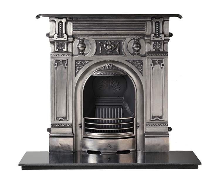 The Large Victorian Cast Iron Fireplace