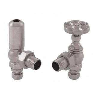 The Victorian Cast Iron Radiator Valve Satin Nickel
