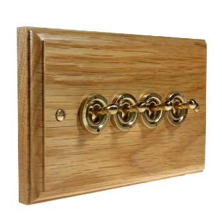 Light Oak Wood Switches